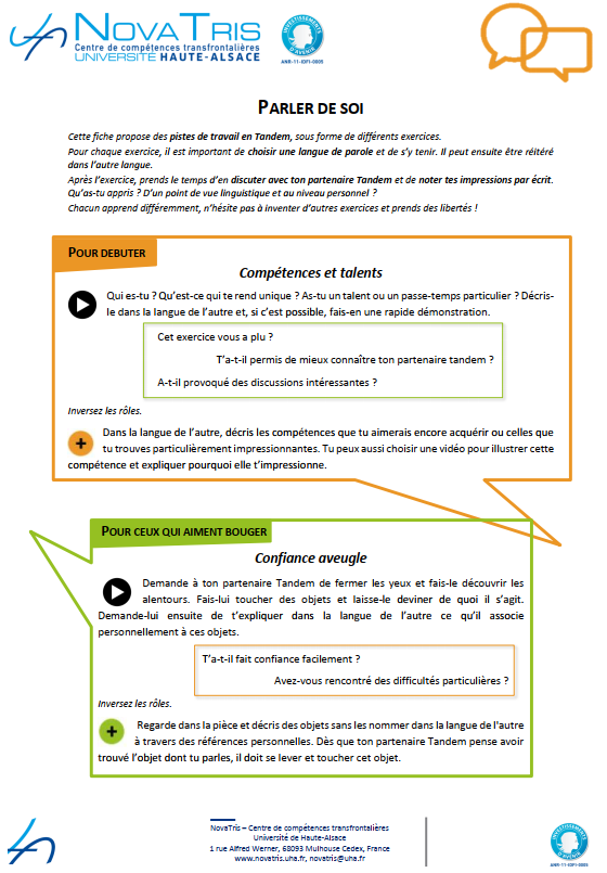 Fiches thématiques tandem (en ligne) – Université de Haute-Alsace ...